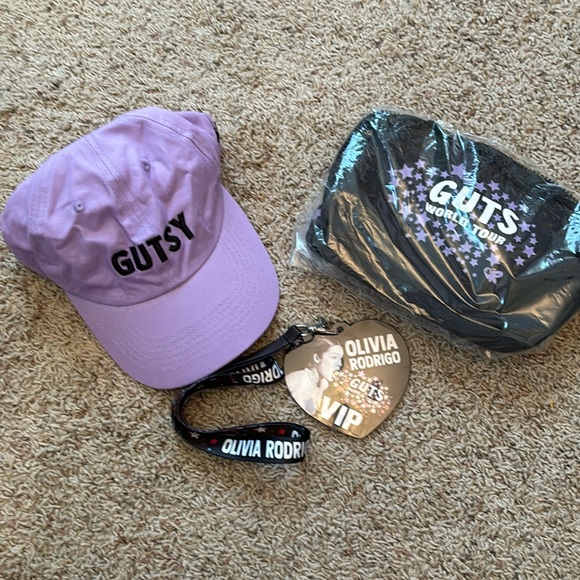Accessories | New Olivia Rodrigo Guts World Tour Vip Package Hat Fanny ...